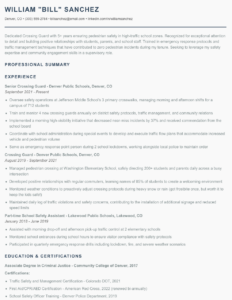 Crossing Guard Resume Examples & Templates 2025 - Resume.AI