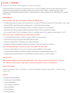 Entrepreneur Resume Examples & Templates 2025 - Resume.AI