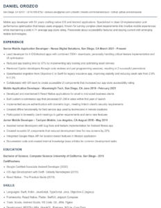 Mobile Application Developer Resume Examples & Templates 2025 - Resume.AI