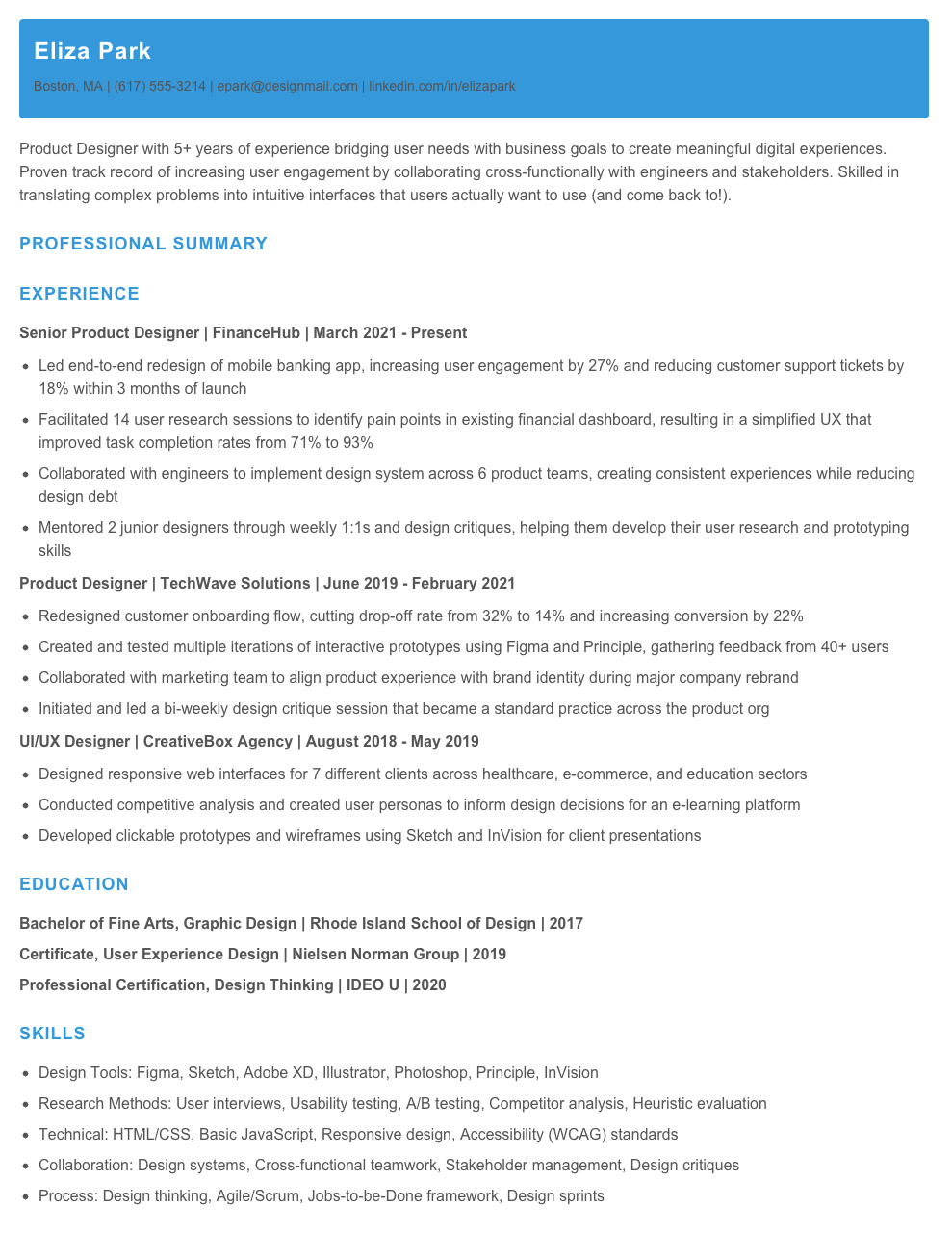 Product Designer Resume Examples & Templates 2025 - Resume.AI